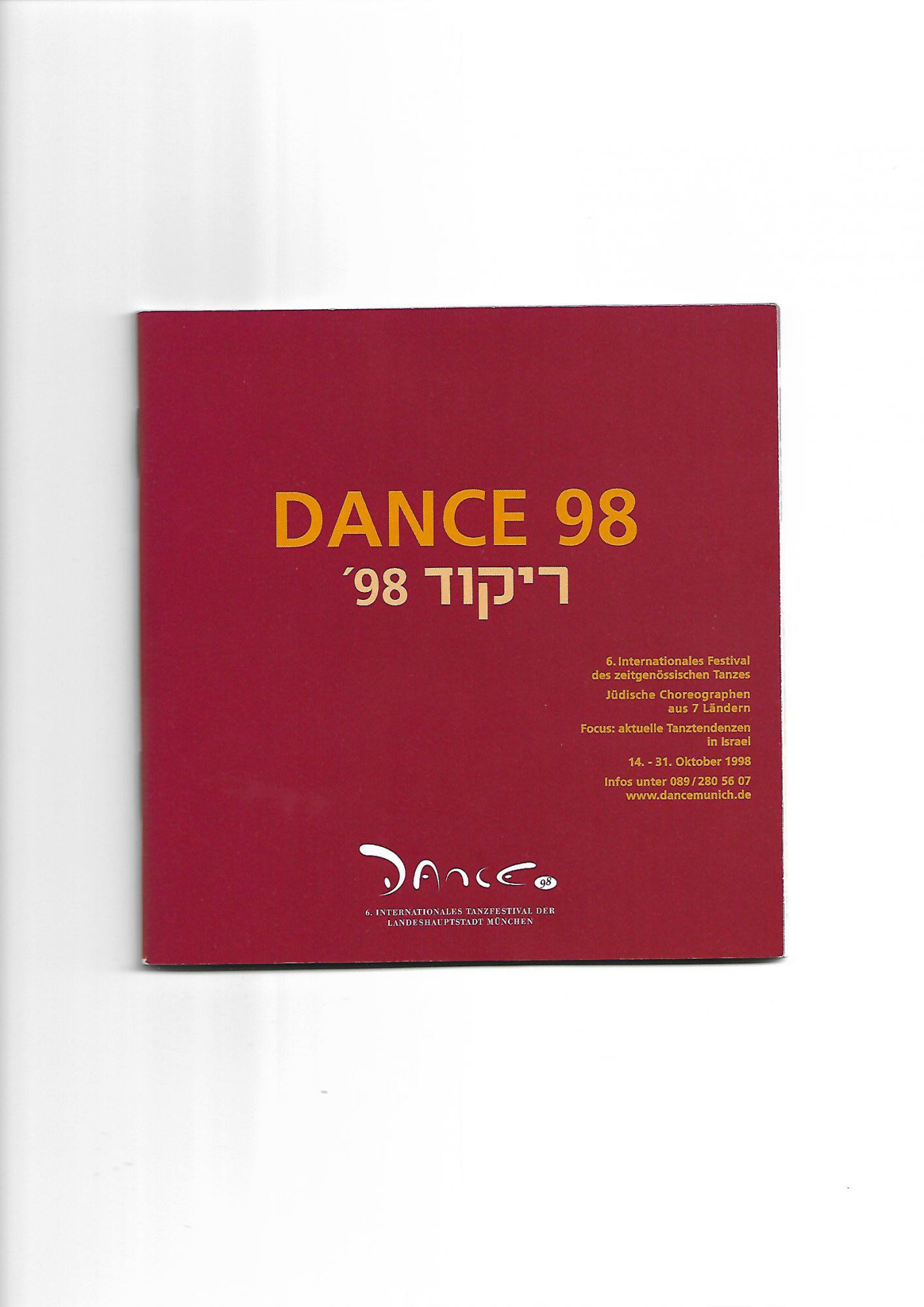 DANCE 1998 – Jüdische Choreographen aus 7 Ländern – Focus: aktuelle ...